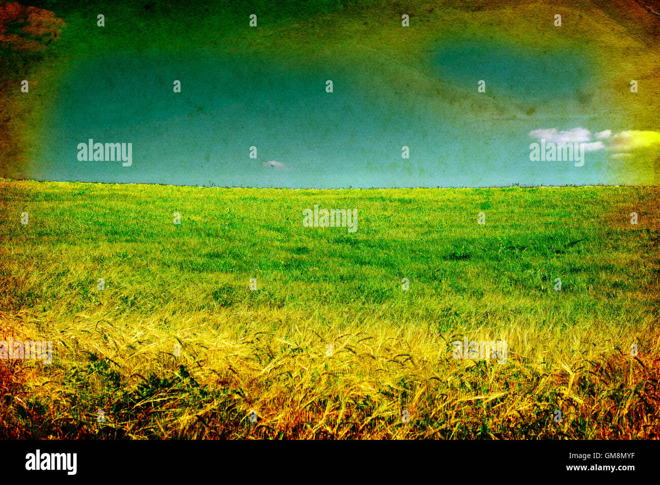 old photo landscape Stock Photo - Alamy