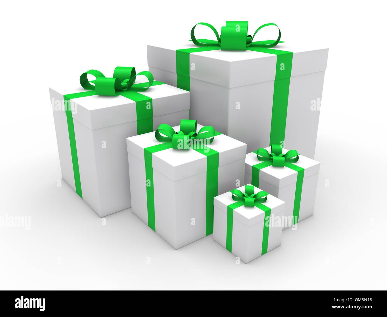 Open empty green gift box hi-res stock photography and images - Alamy