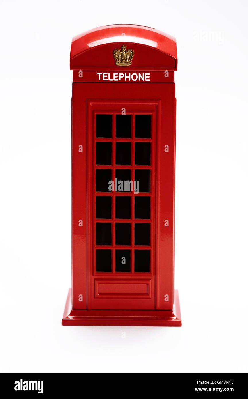 Traditional english telephone booth Cut Out Stock Images & Pictures - Alamy