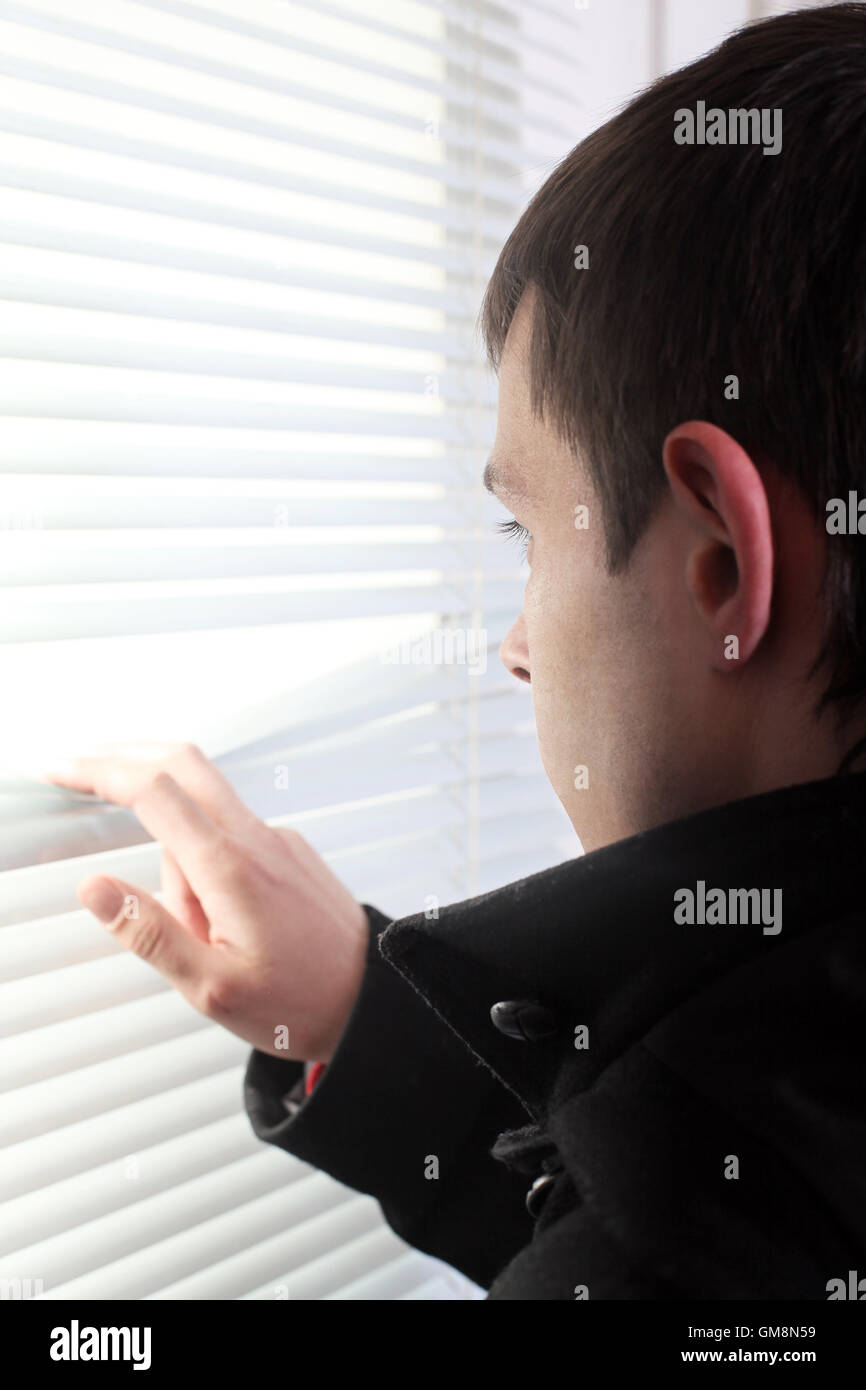 Teen next to the window hi-res stock photography and images - Alamy