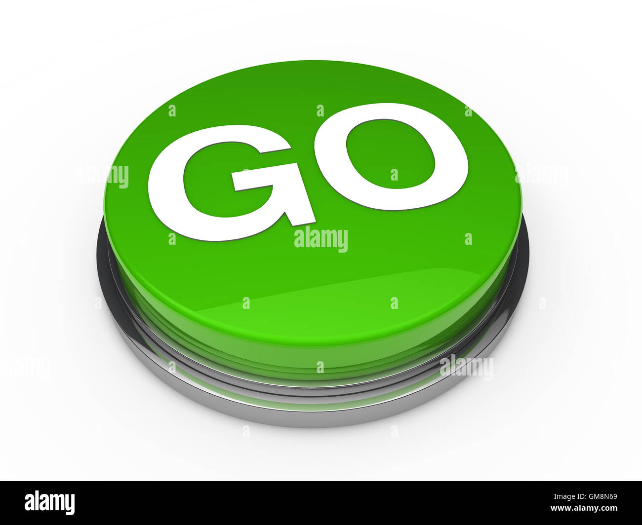 Stop go button Cut Out Stock Images & Pictures - Alamy