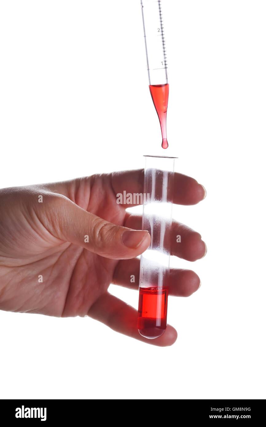 test tubes and dropper Stock Photo - Alamy