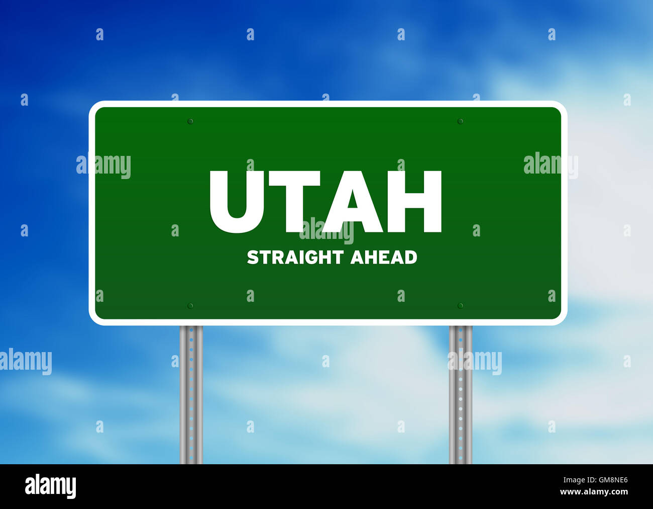 Utah Highway Sign Stock Photo - Alamy