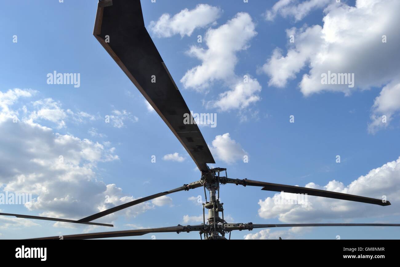 The helicopter blades Stock Photo - Alamy