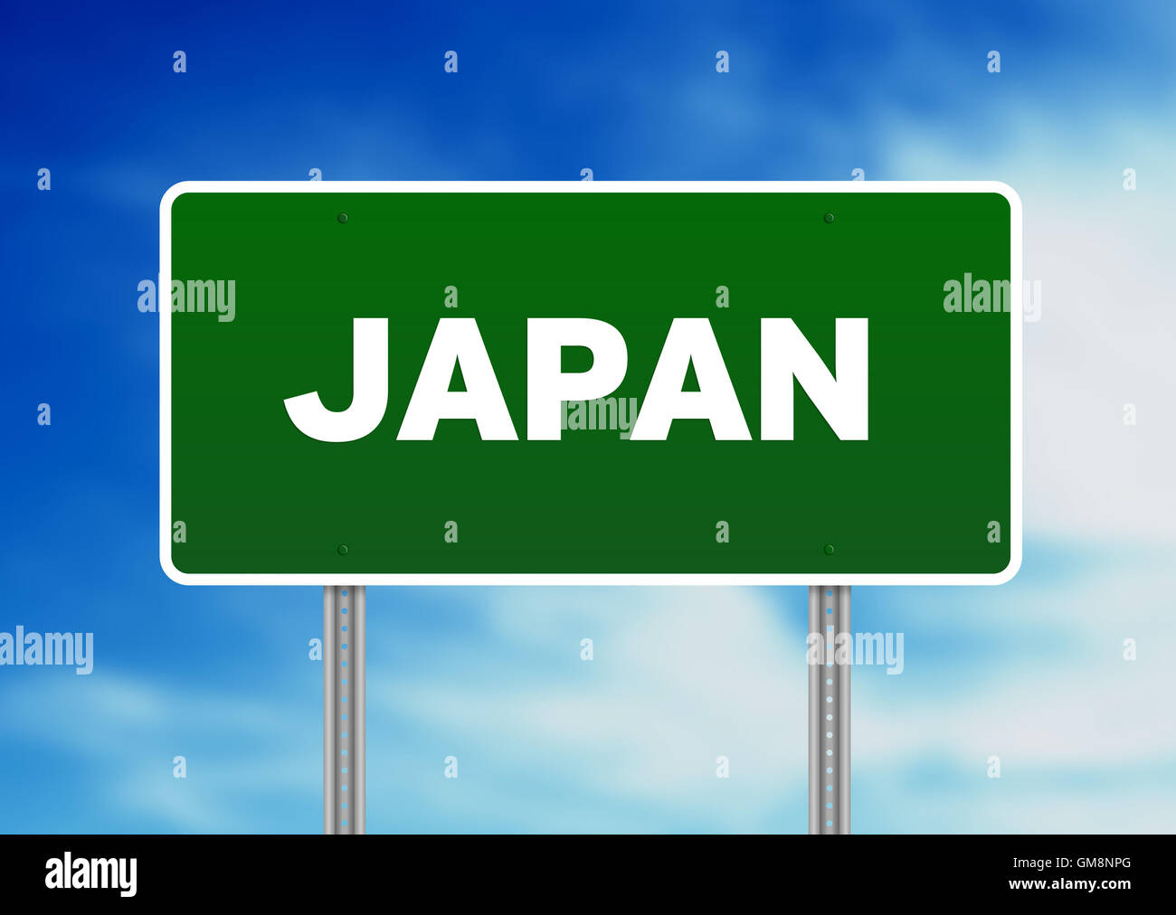Japan Highway Sign Stock Photo - Alamy