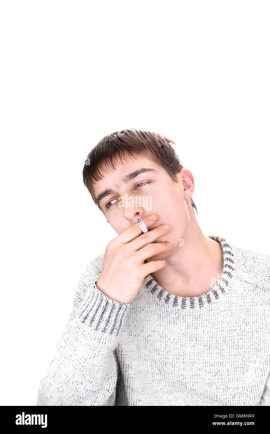Smoking male teenager portrait hi-res stock photography and images - Alamy