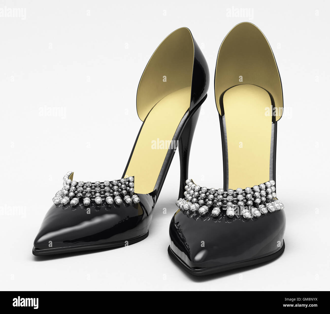 Black patent leather high heels hi-res stock photography and images - Alamy
