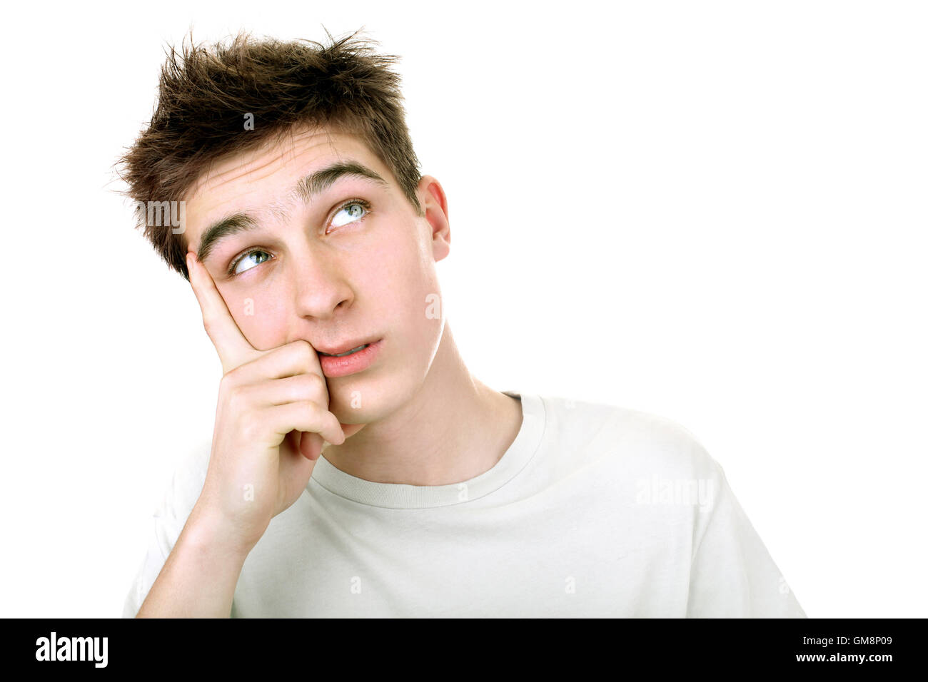 young man thinking Stock Photo - Alamy