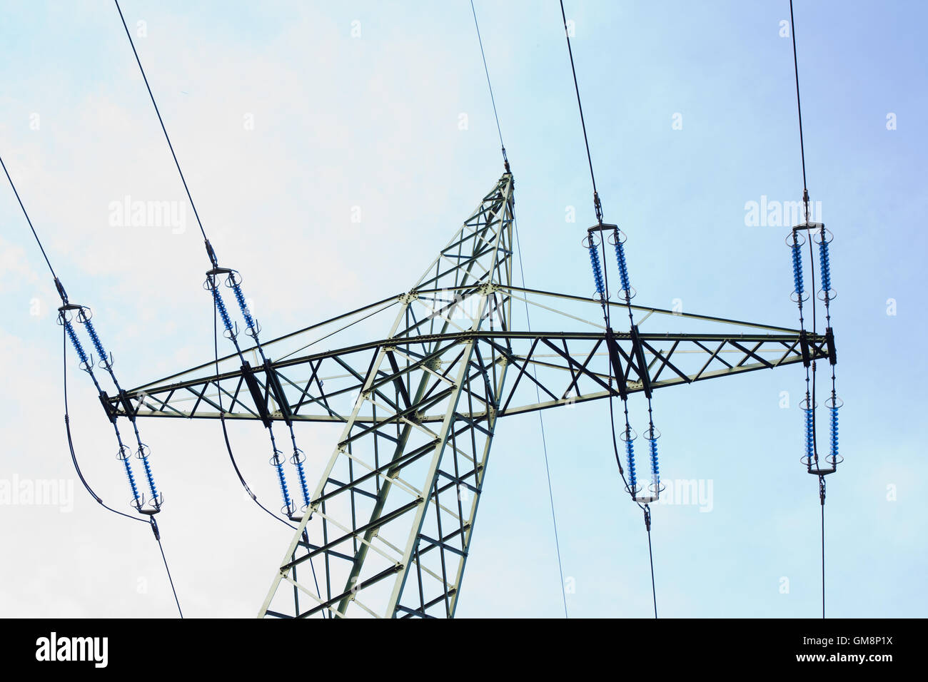 Transmission Line Pylon Stock Photo - Alamy
