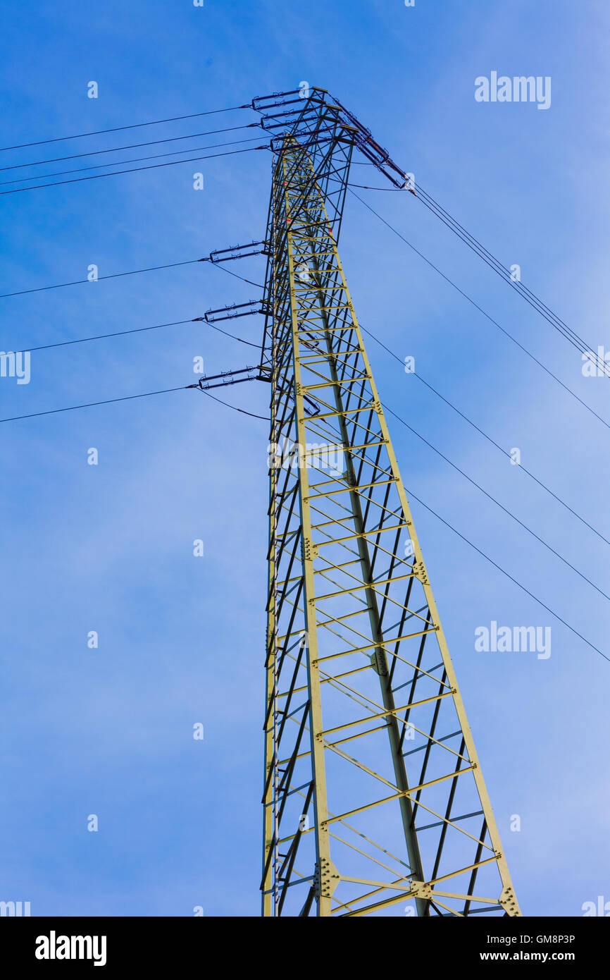 Transmission Line Pylon Stock Photo - Alamy