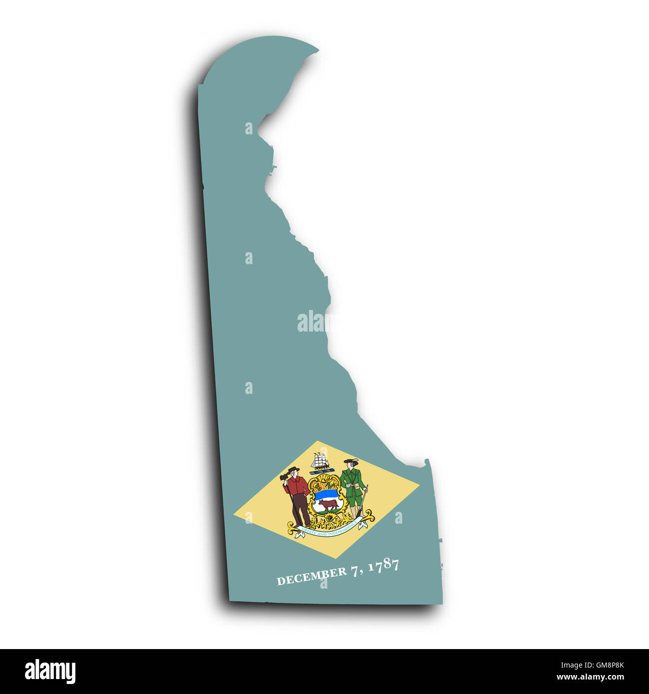 Political map of delaware hi-res stock photography and images - Alamy