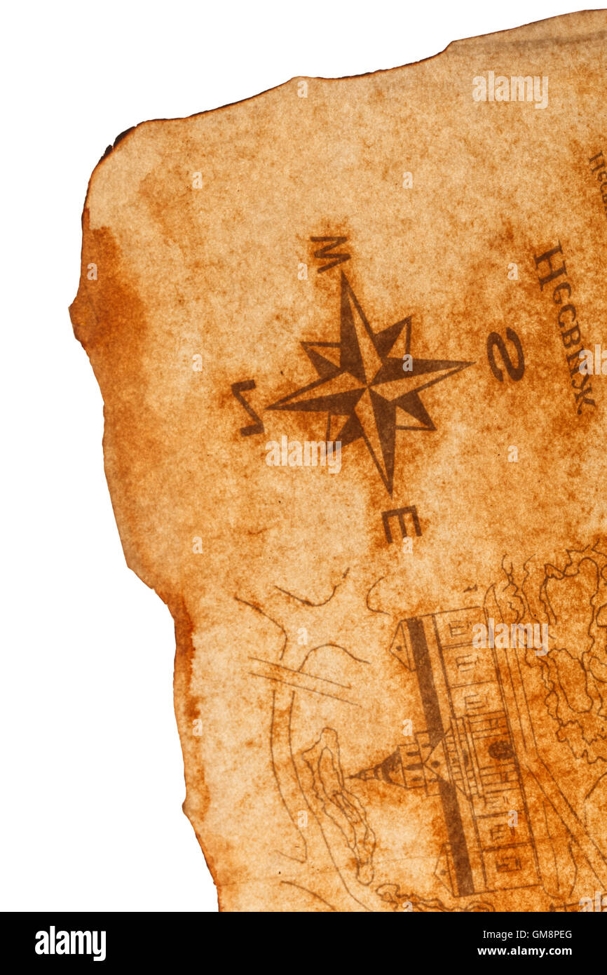 Ancient map paper distressed hi-res stock photography and images - Alamy