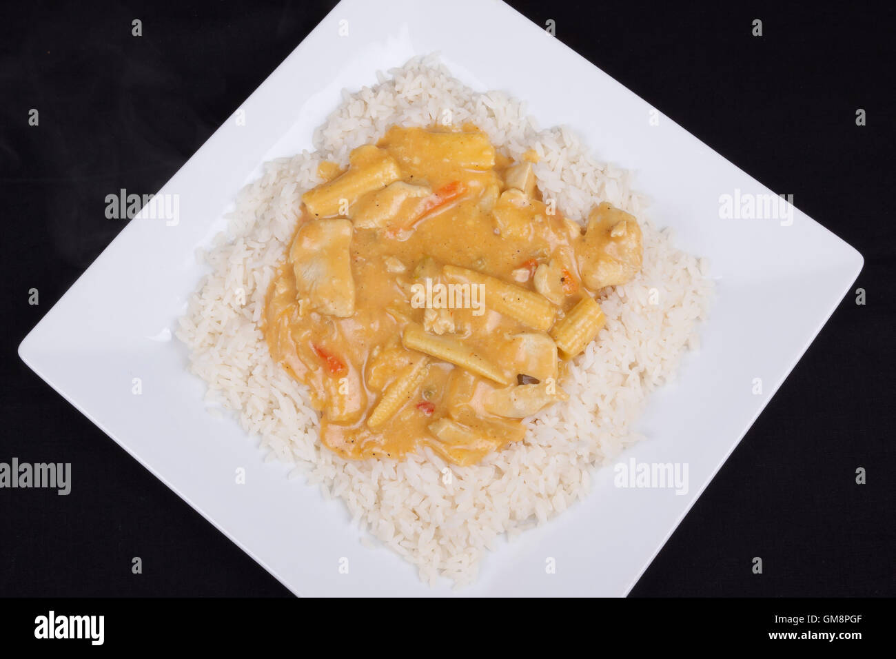 coconut curry with rice Stock Photo - Alamy