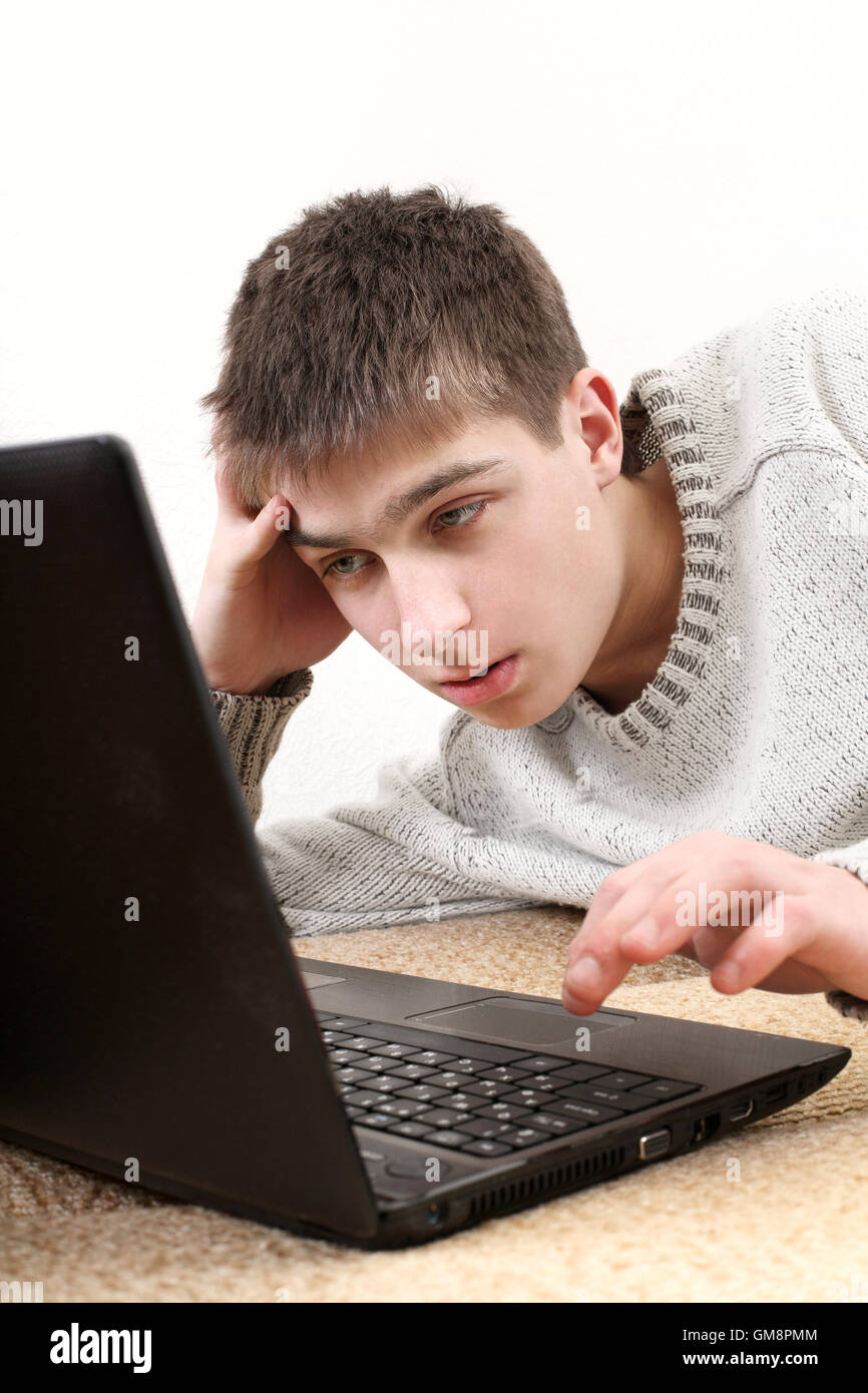 young man with notebook Stock Photo - Alamy