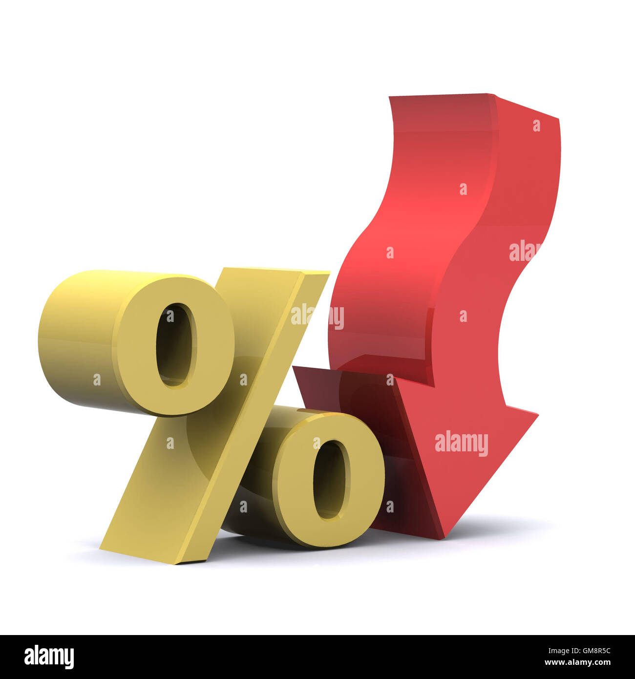 Percentage sign falling hi-res stock photography and images - Alamy