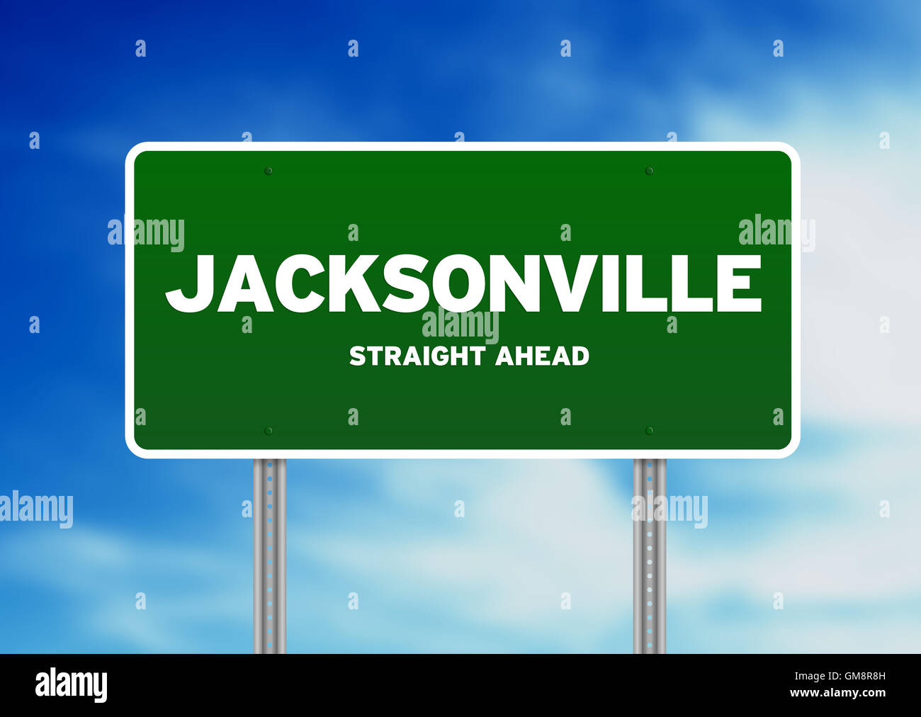 Jacksonville, Florida Highway Sign Stock Photo - Alamy
