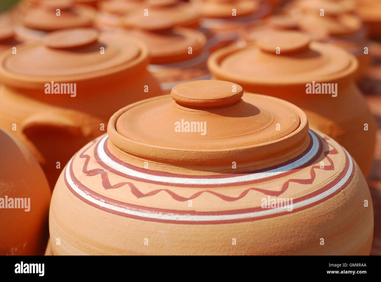 Hand Made Pottery Stock Photo - Alamy