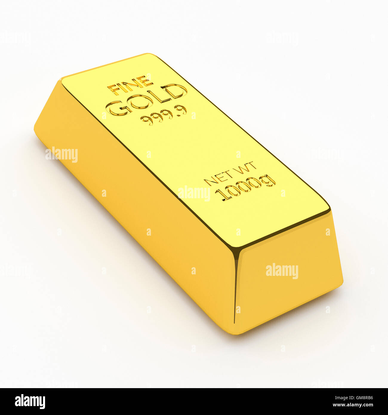 isolated gold bar Stock Photo - Alamy