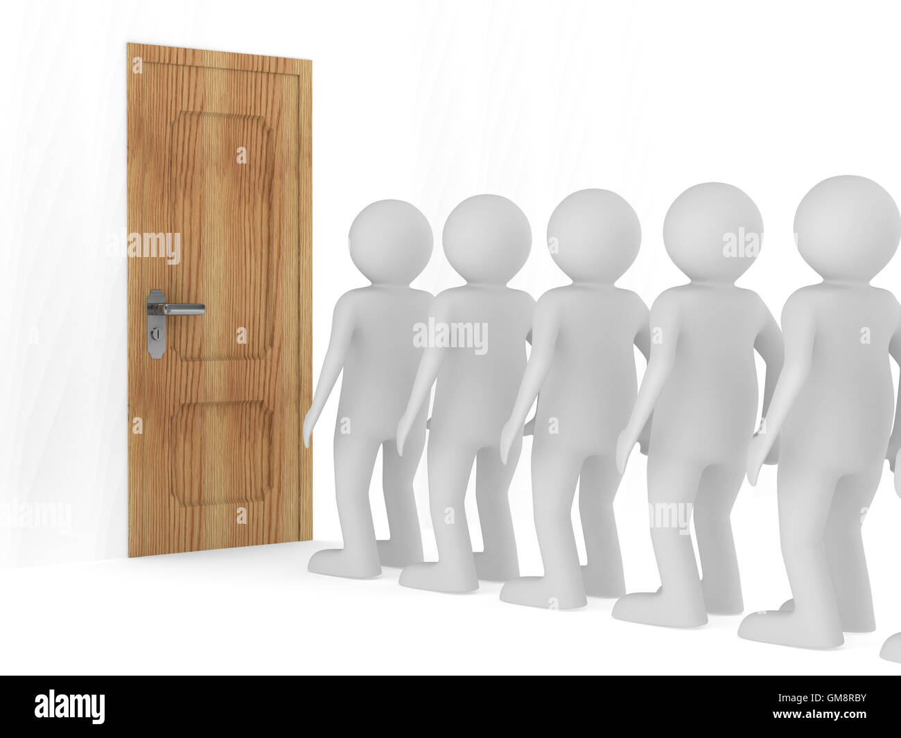 People queue enter open hi-res stock photography and images - Alamy