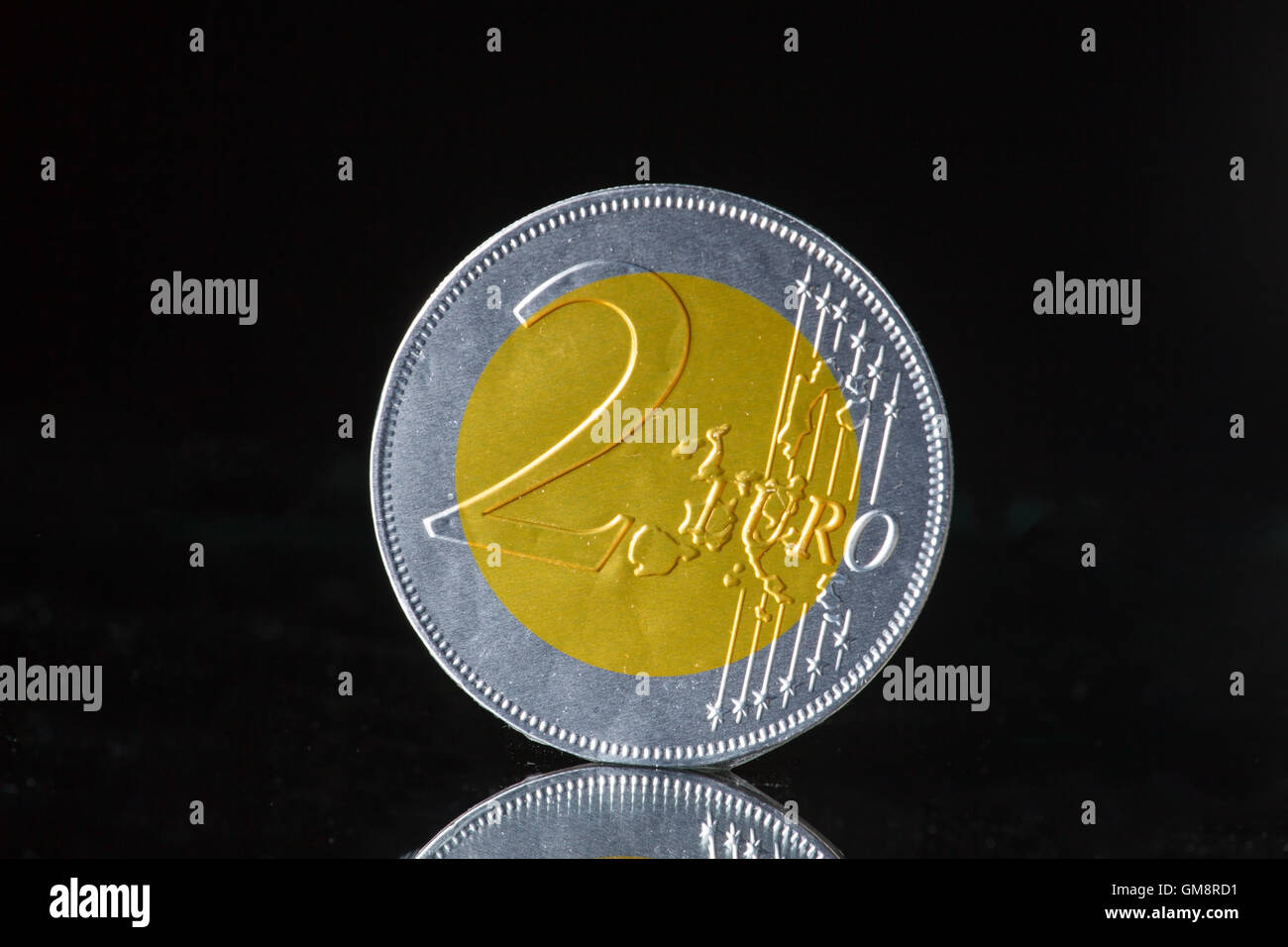 Two euro coin Stock Photo - Alamy