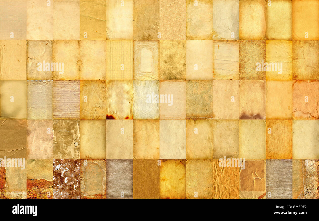 old paper set Stock Photo - Alamy