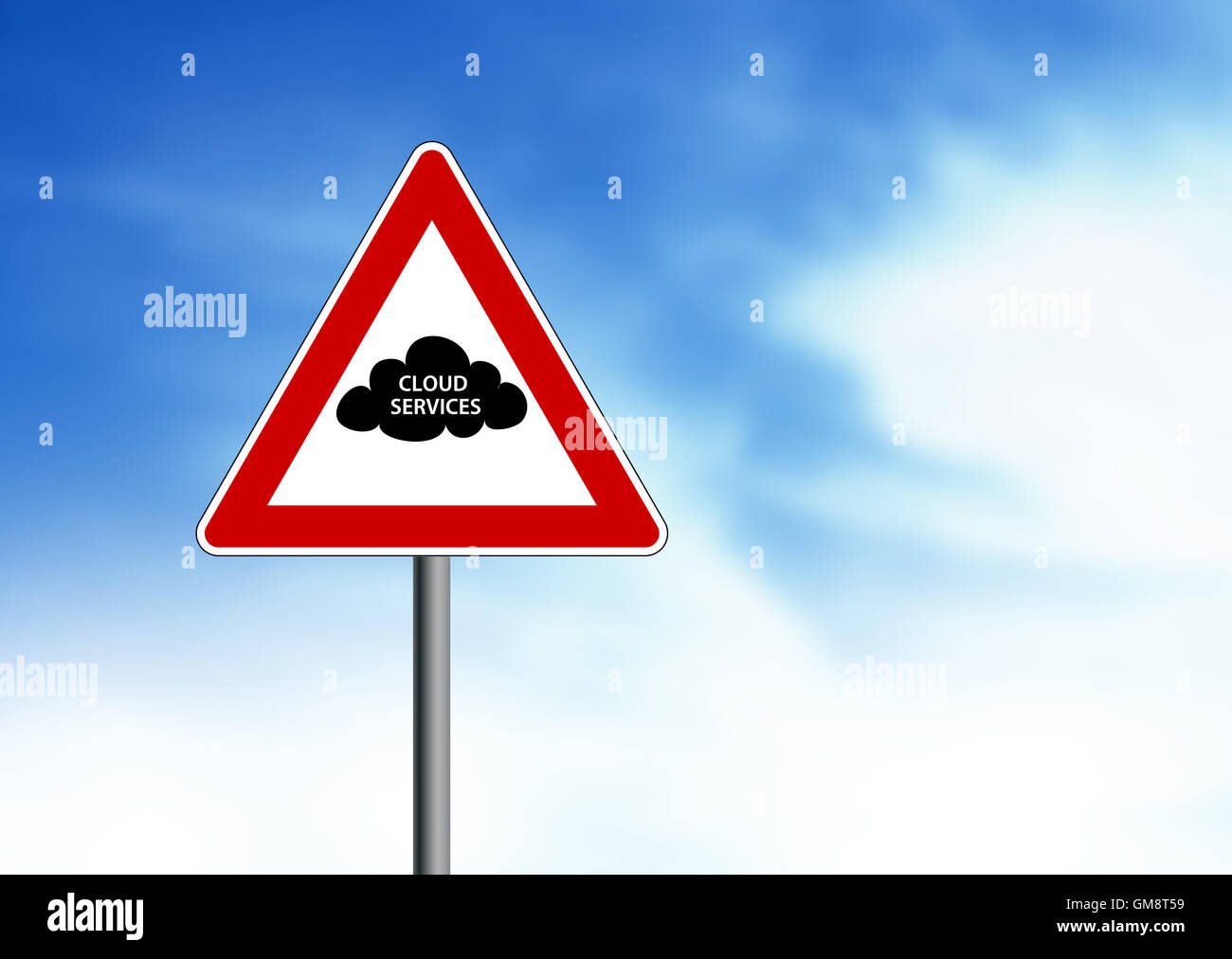 Cloud Services Road Sign Stock Photo - Alamy