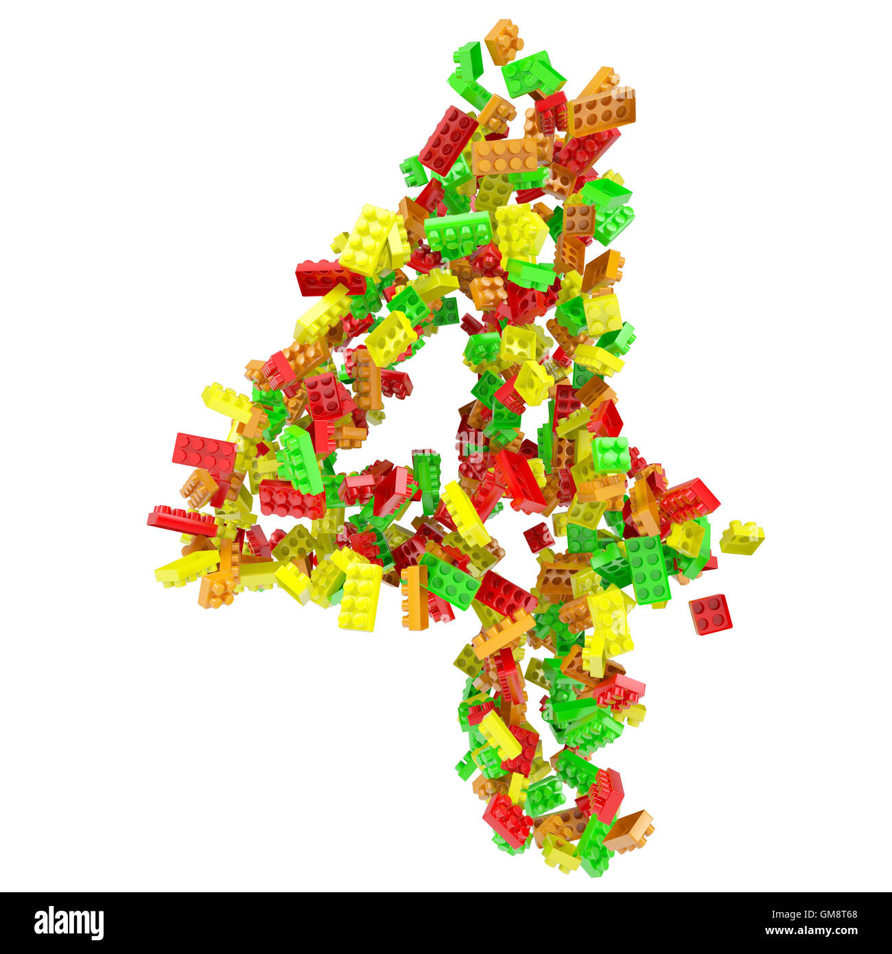 The number is made up of children's blocks Stock Photo - Alamy