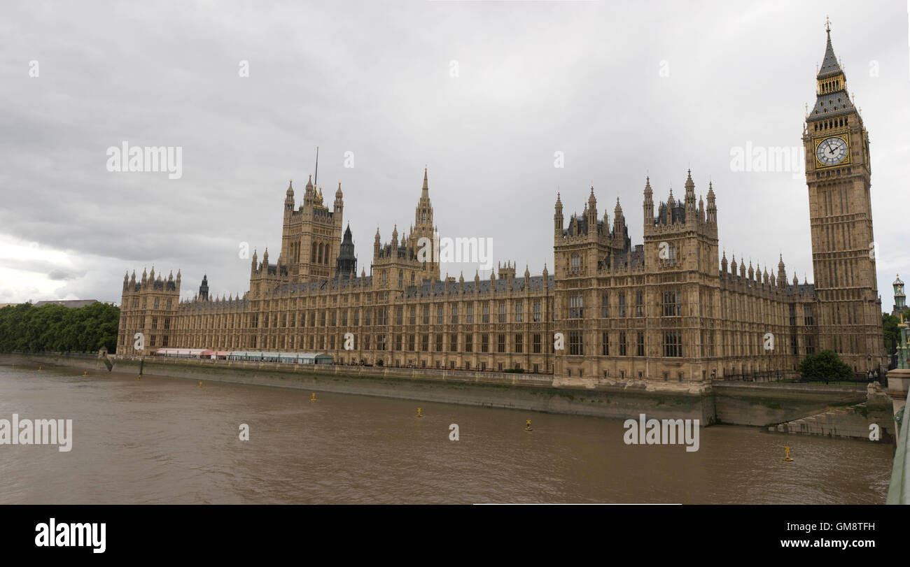 Panoramic view of westminster Stock Photo - Alamy