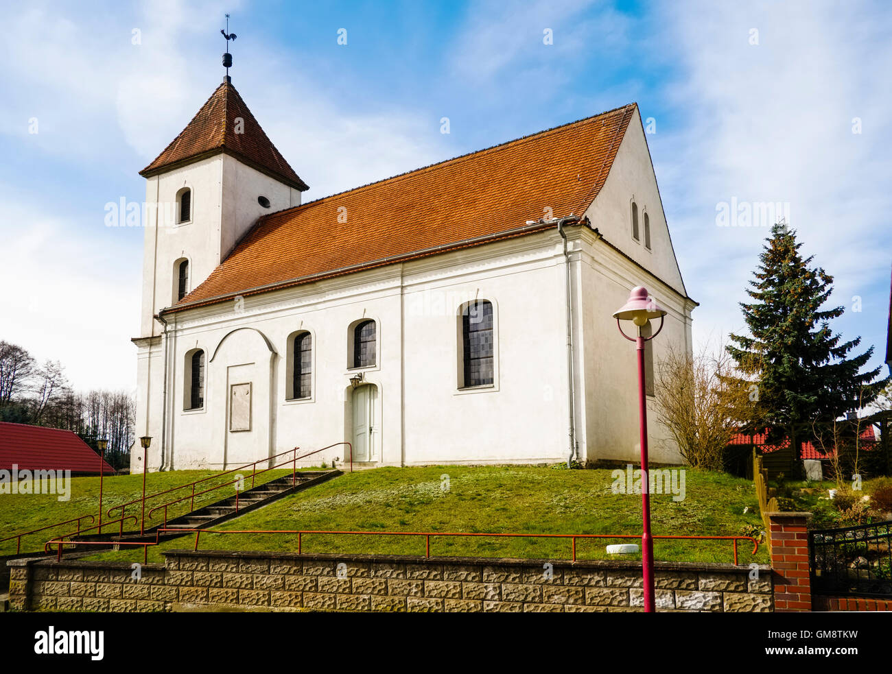 Church in Hoppegarten, Müncheberg, Brandenburg, German Stock Photo - Alamy
