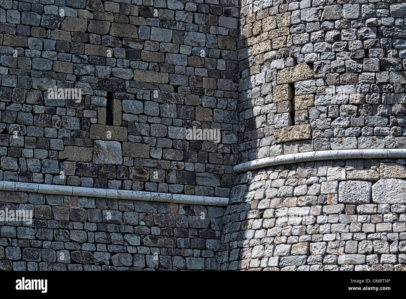 exterior of wall of castle,Napa Valley,California Stock Photo - Alamy