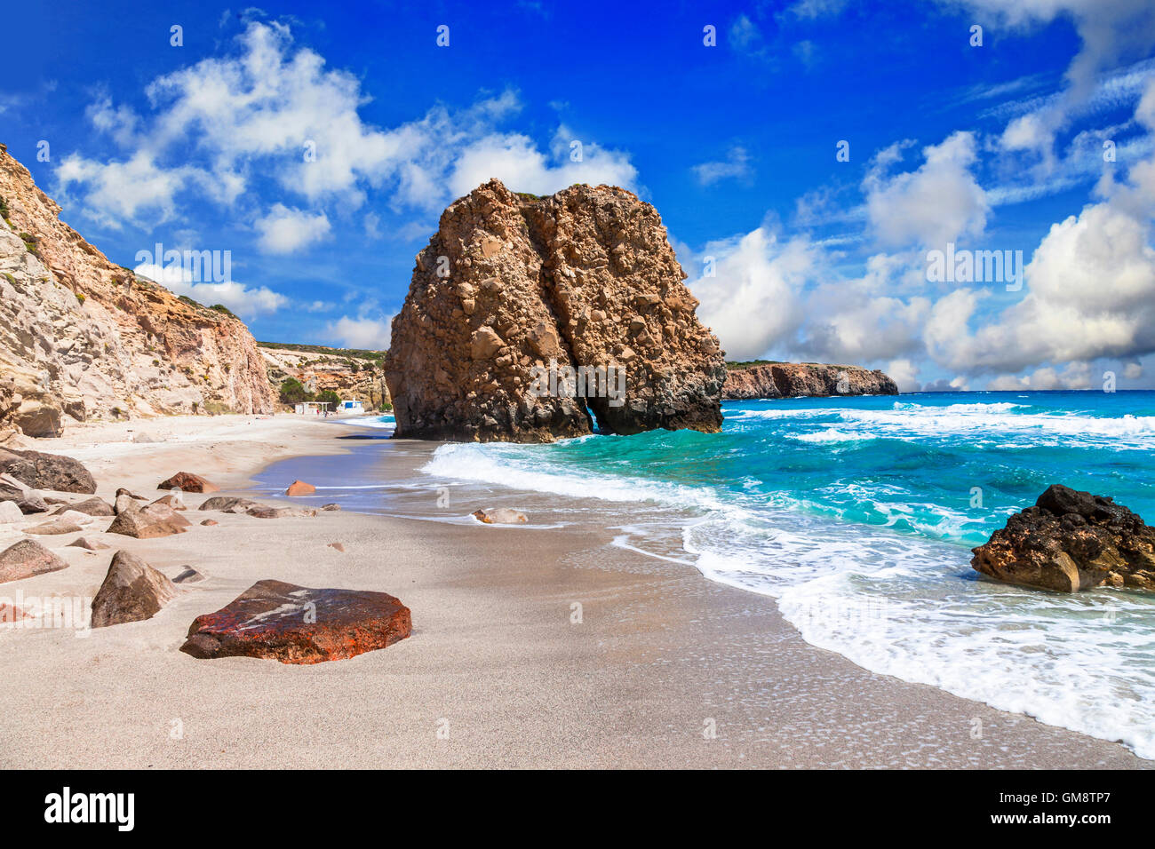 Milos greece beaches hi-res stock photography and images - Alamy