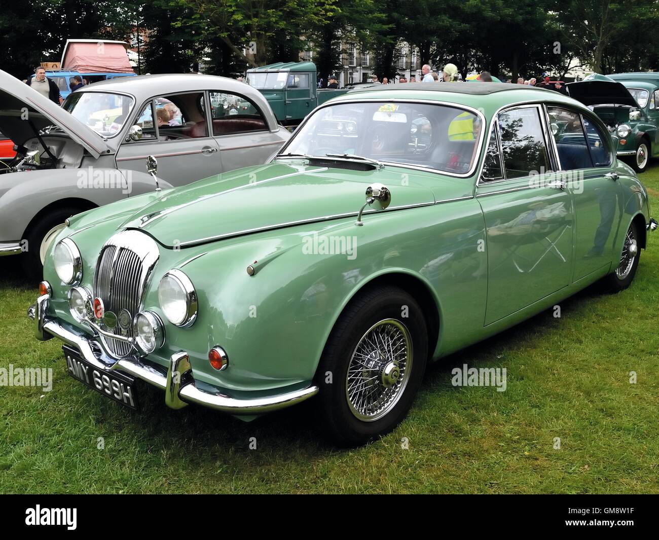 Vintage Cars Exhibition in Worthing (2016). West Sussex, England Stock ...