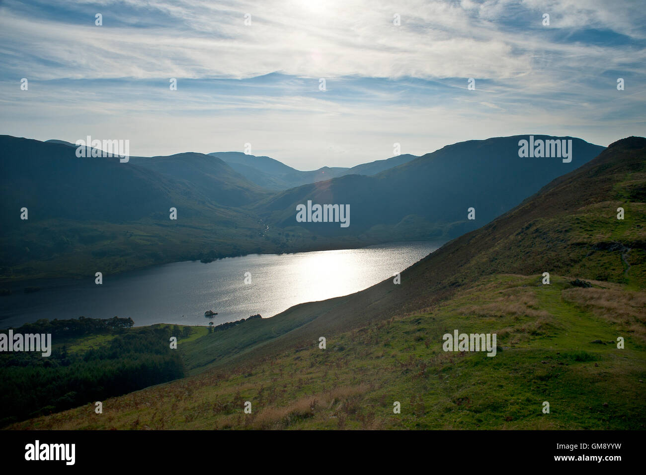 Crummock water near Buttermere in The Lake District National Park ...