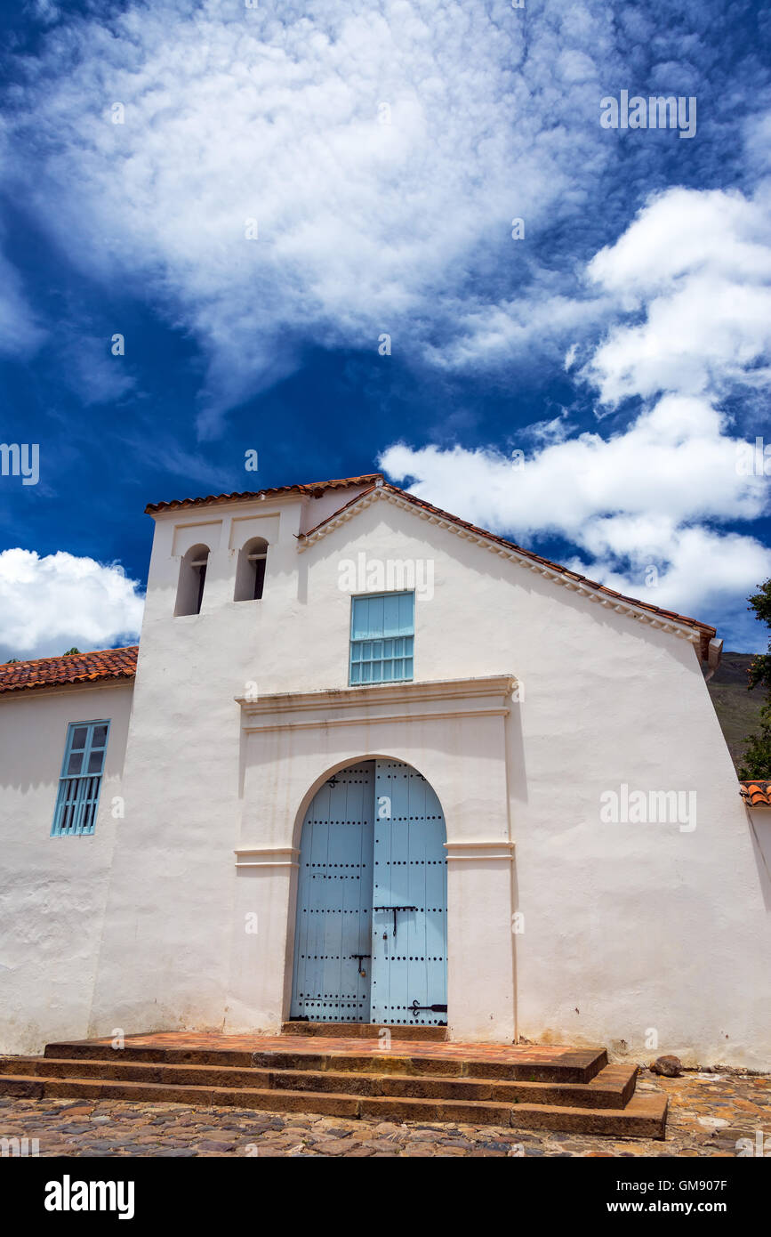 San Agustin church in Villa de Leyva, Colombia Stock Photo - Alamy