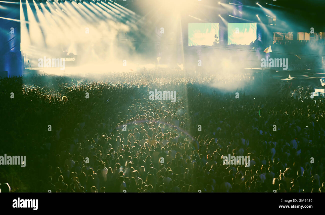 Crowd at concert Stock Photo - Alamy