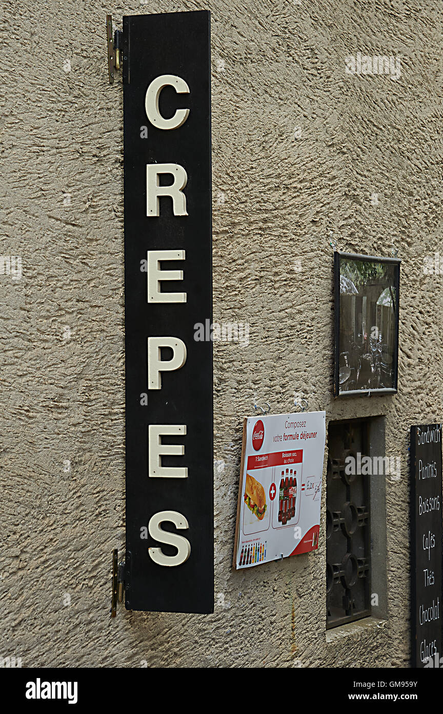 Crepes sign hi-res stock photography and images - Alamy