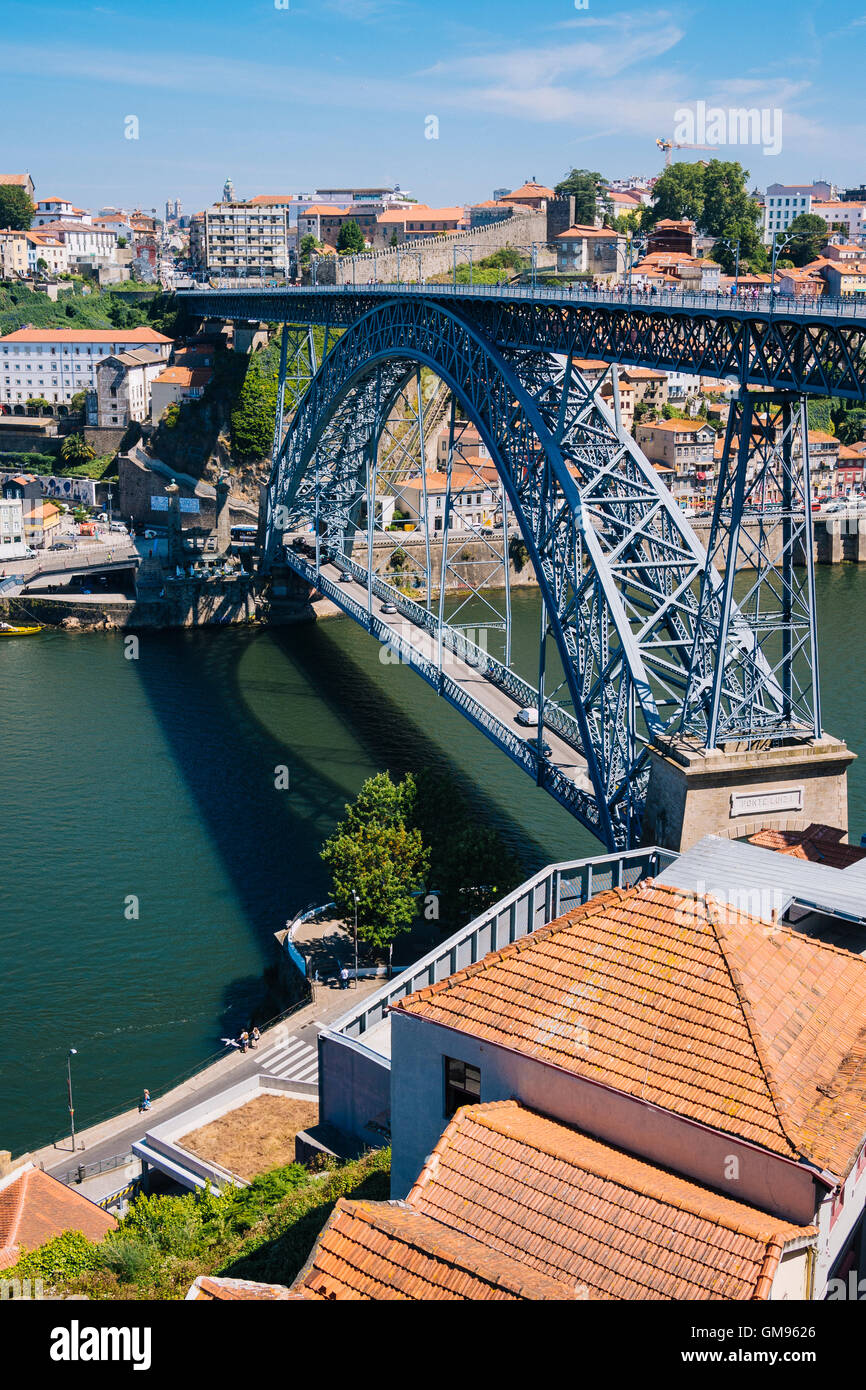 Portugal, Oporto and Douro river and Arrabida bridge Stock Photo - Alamy