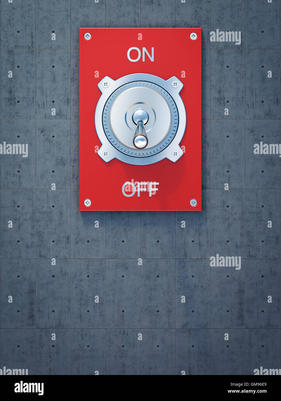 3d on off switch hi-res stock photography and images - Alamy