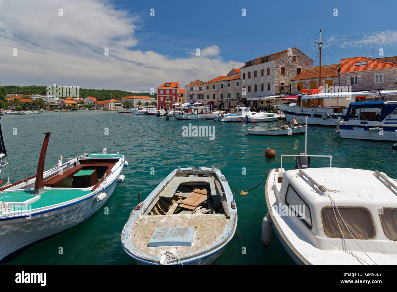 Croatia, Hvar, Stari Grad, harbour Stock Photo - Alamy