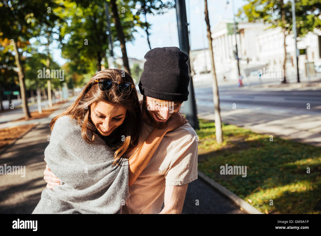 Austria, Vienna, young couple in love Stock Photo - Alamy