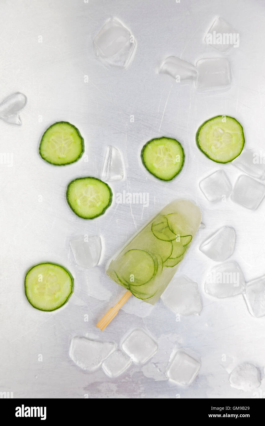 Close Up Cucumber Ice Cubes High Resolution Stock Photography and ...