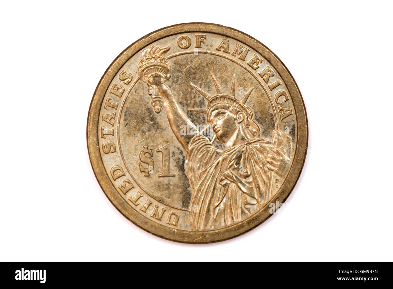 One Dollar Coin Statue Liberty High Resolution Stock Photography and ...