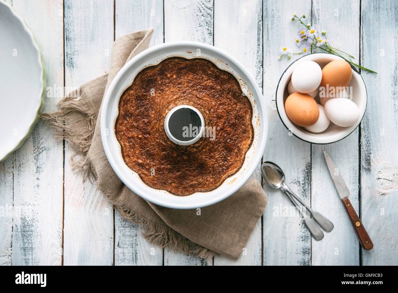 Creme Caramel, custard, made of eggs, milk, vanilla and sugar Stock ...