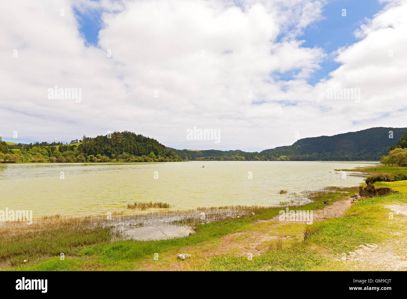 Panorama Lagoa das Furnas, Furnas, Sao Miguel, Azores, Portugal Stock ...
