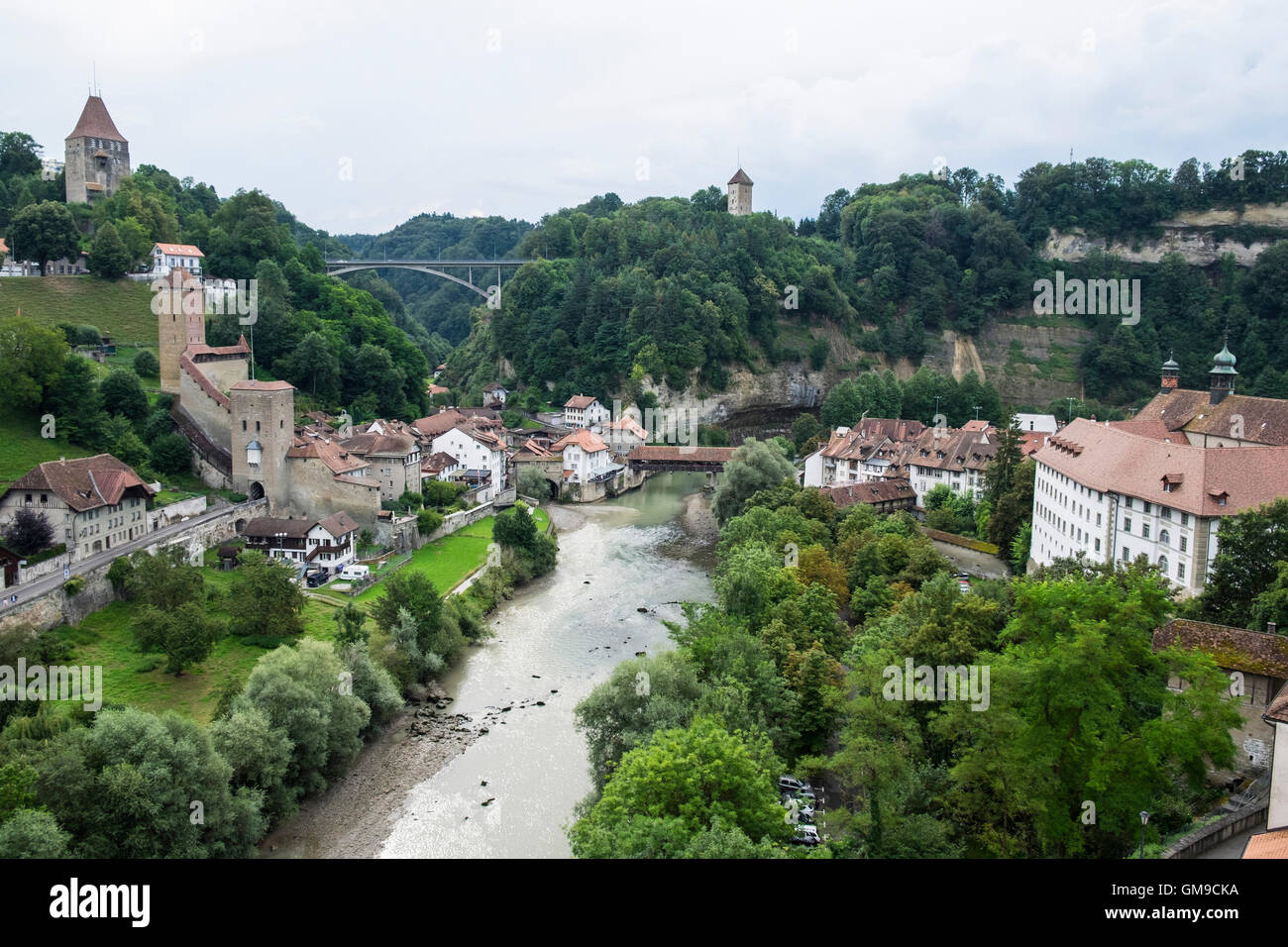Switzerland, Canton Fribourg, Fribourg, landscape Stock Photo - Alamy