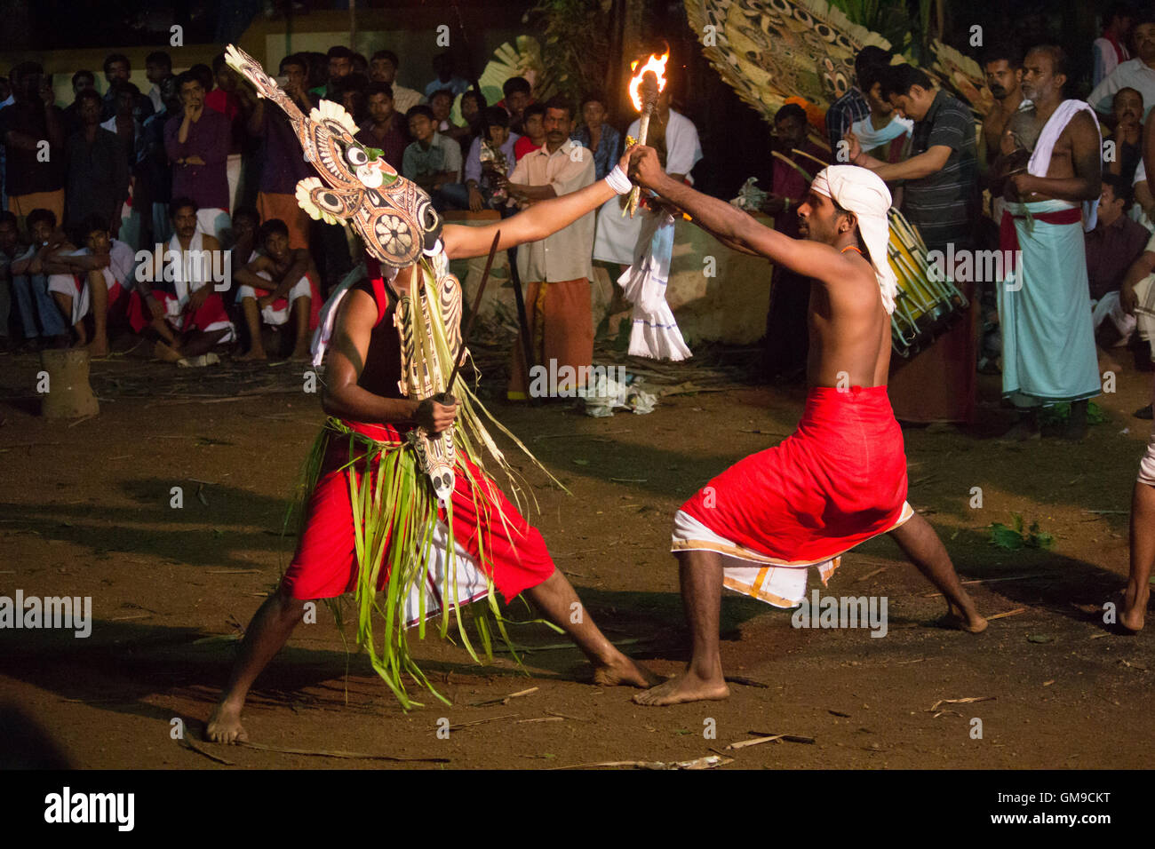 Man performing theyyam dance hi-res stock photography and images - Alamy