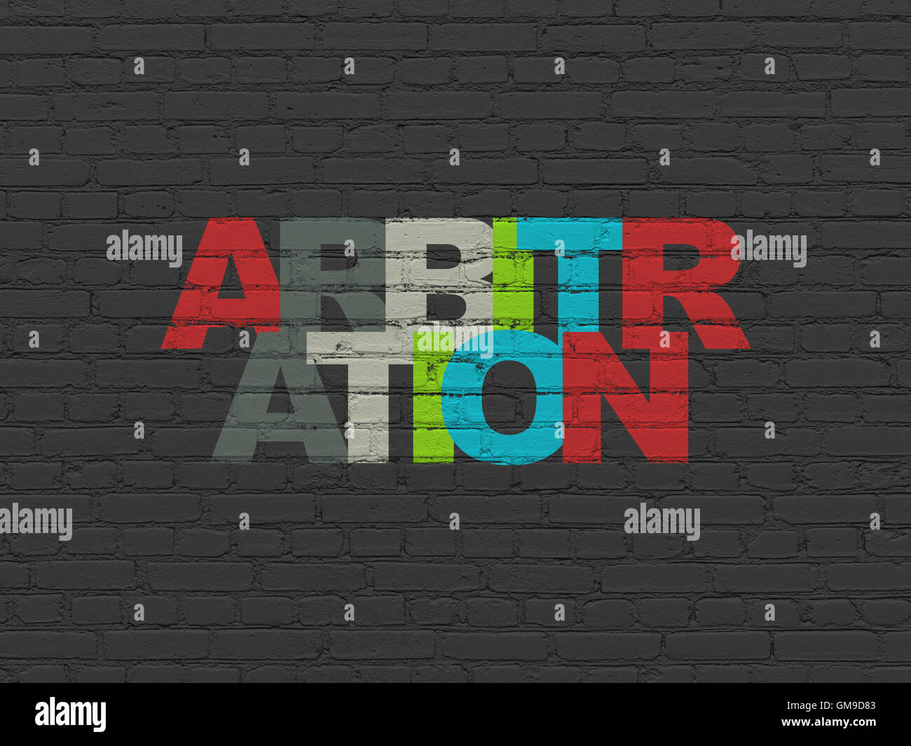 Law concept: Arbitration on wall background Stock Photo - Alamy