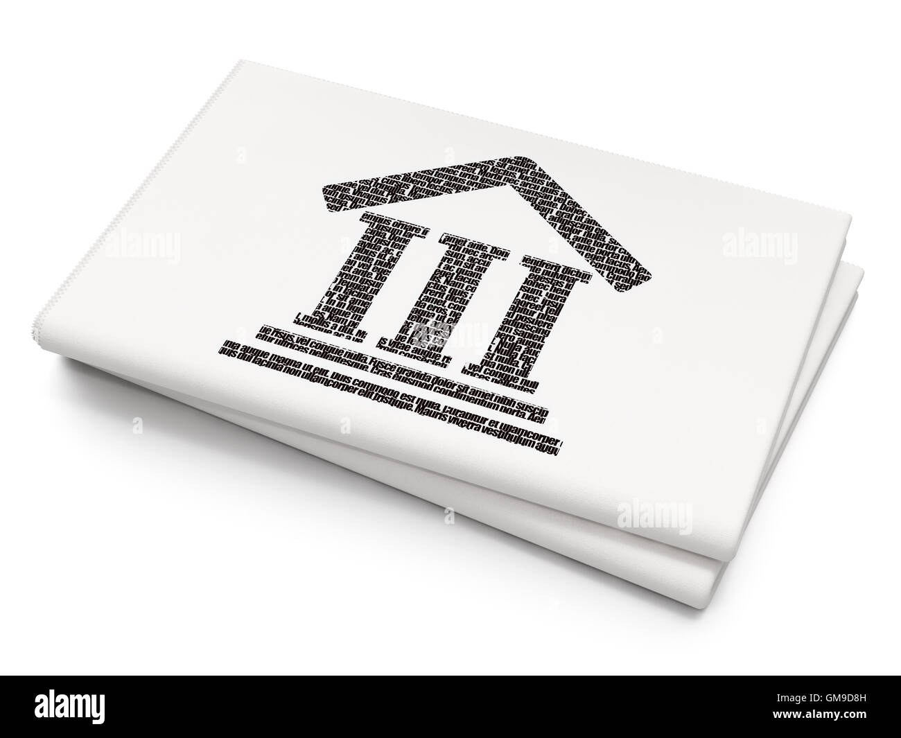 Law concept: Courthouse on Blank Newspaper background Stock Photo - Alamy