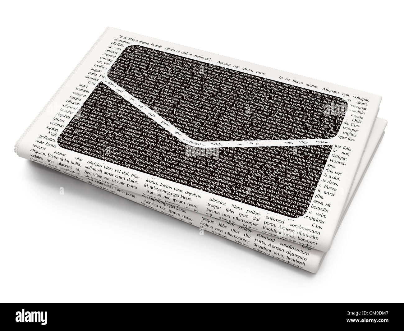 Business concept: Email on Newspaper background Stock Photo - Alamy