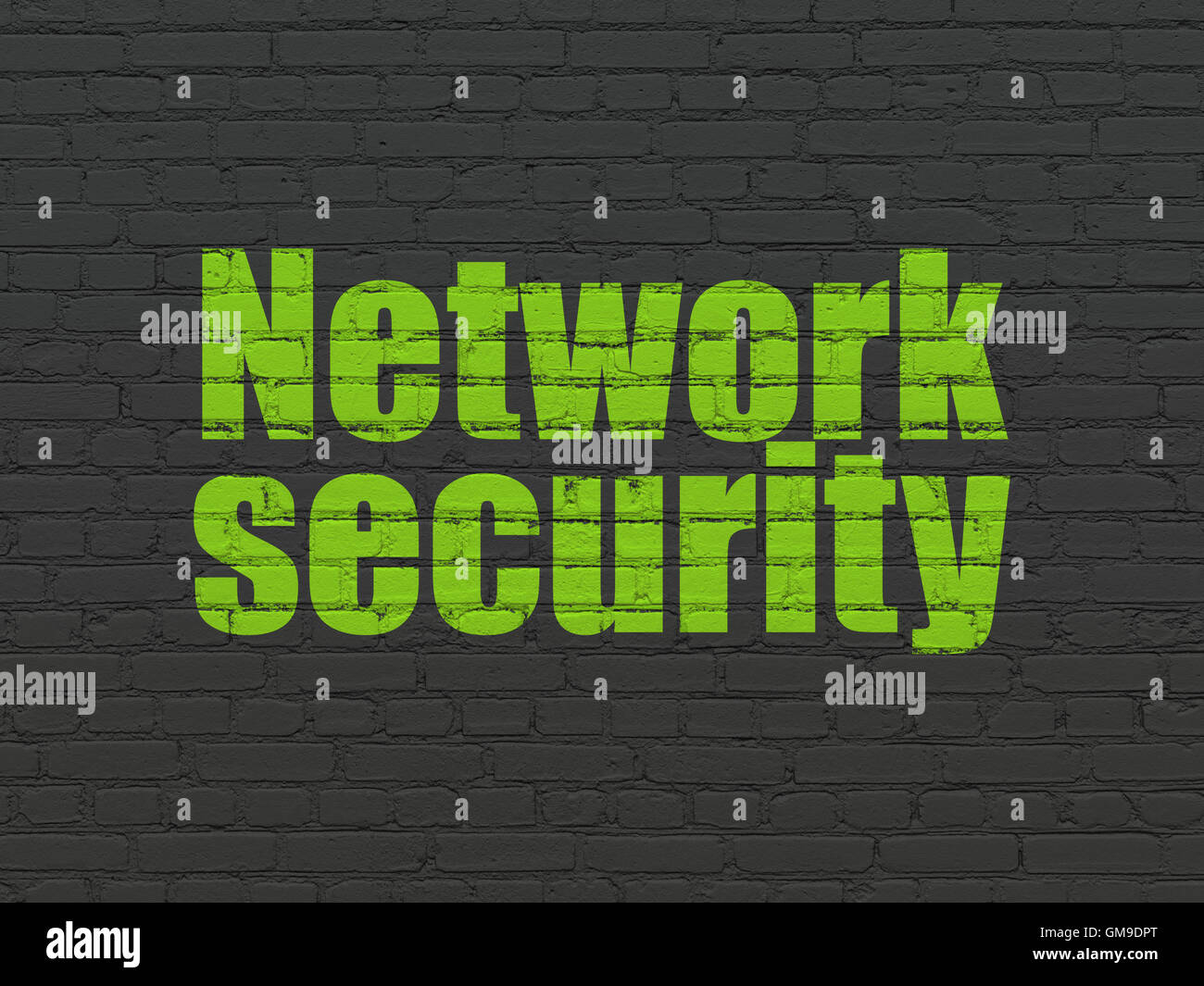 Privacy concept: Network Security on wall background Stock Photo - Alamy